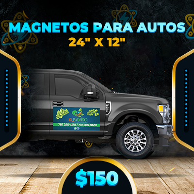 Magnetos para Autos 24" X 12" – Progresa Borikén